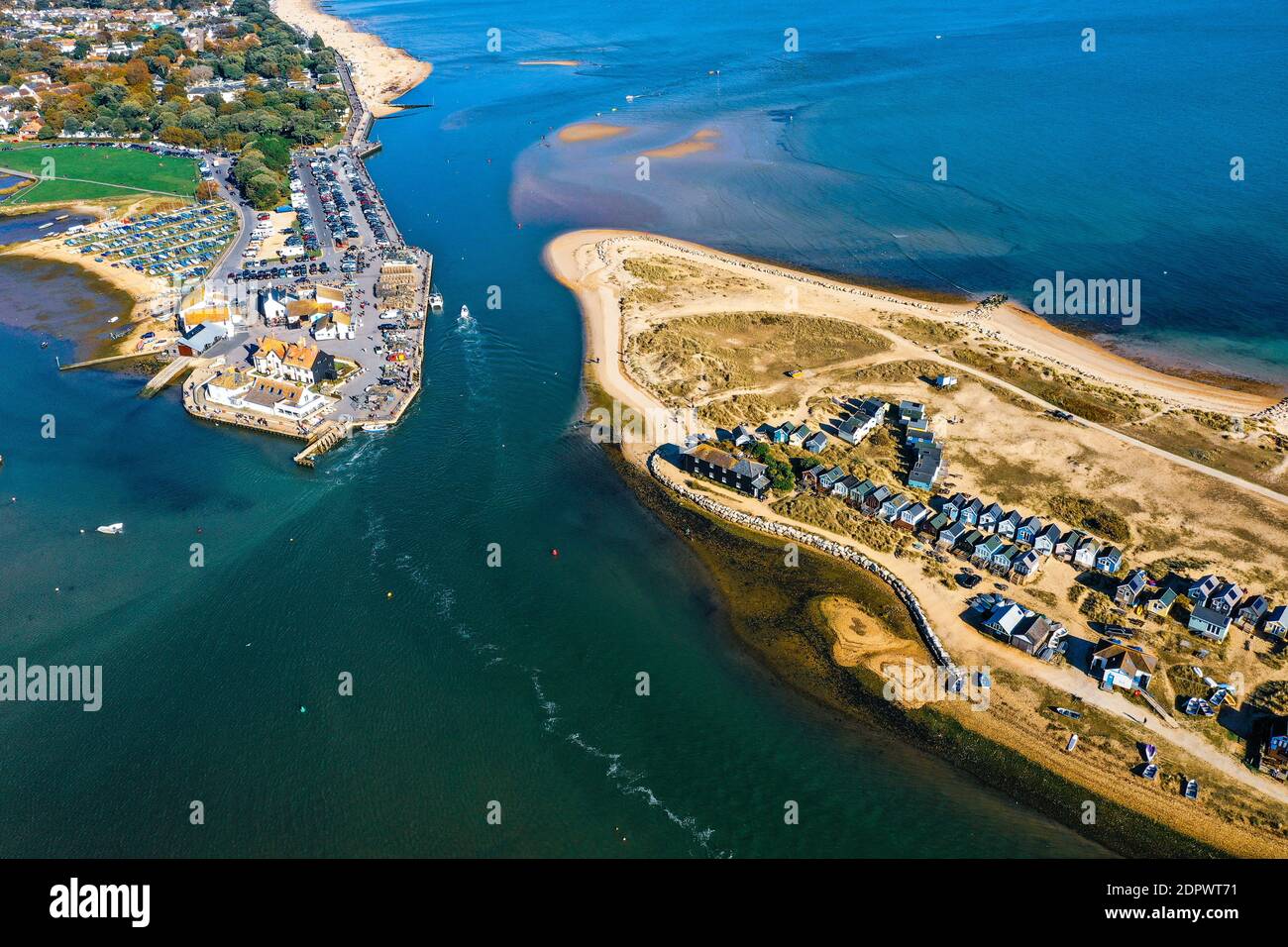 Mudeford beach aerial hi-res stock photography and images - Alamy