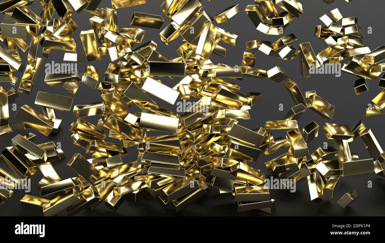 3d gold bars Concept finance business investment success Expensive ...