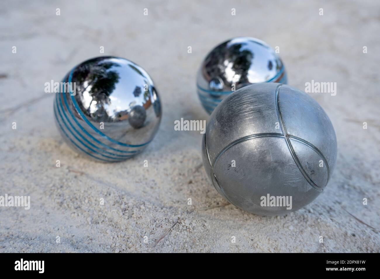 Petanque game play grass ball balls competition hi-res stock ...