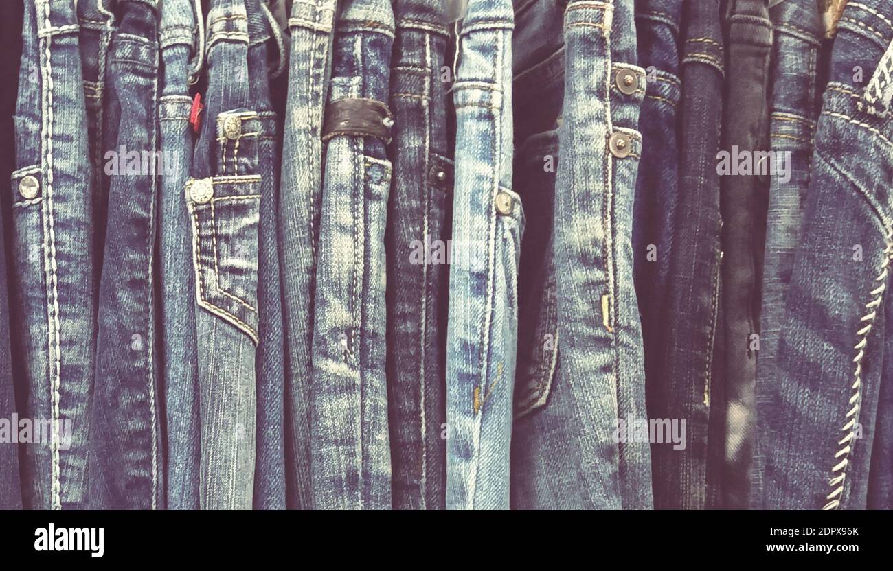 Old worn out jeans hi-res stock photography and images - Alamy