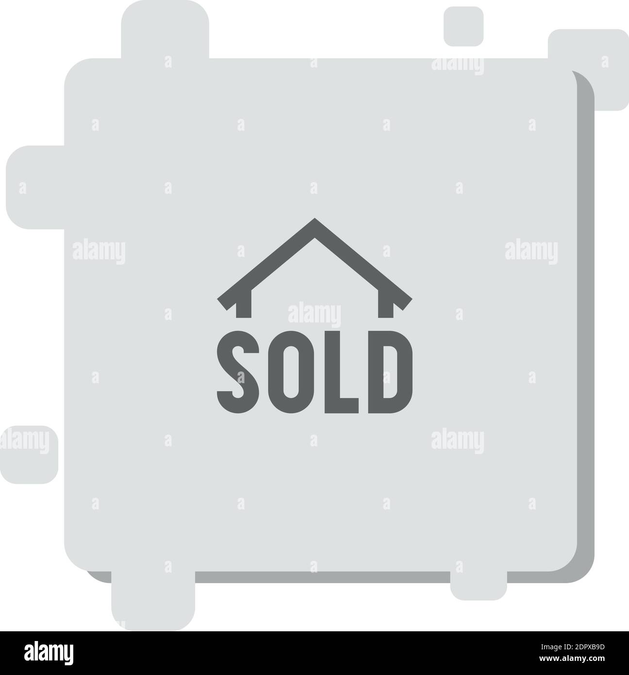 sold vector icon modern simple vector illustration Stock Vector Image ...