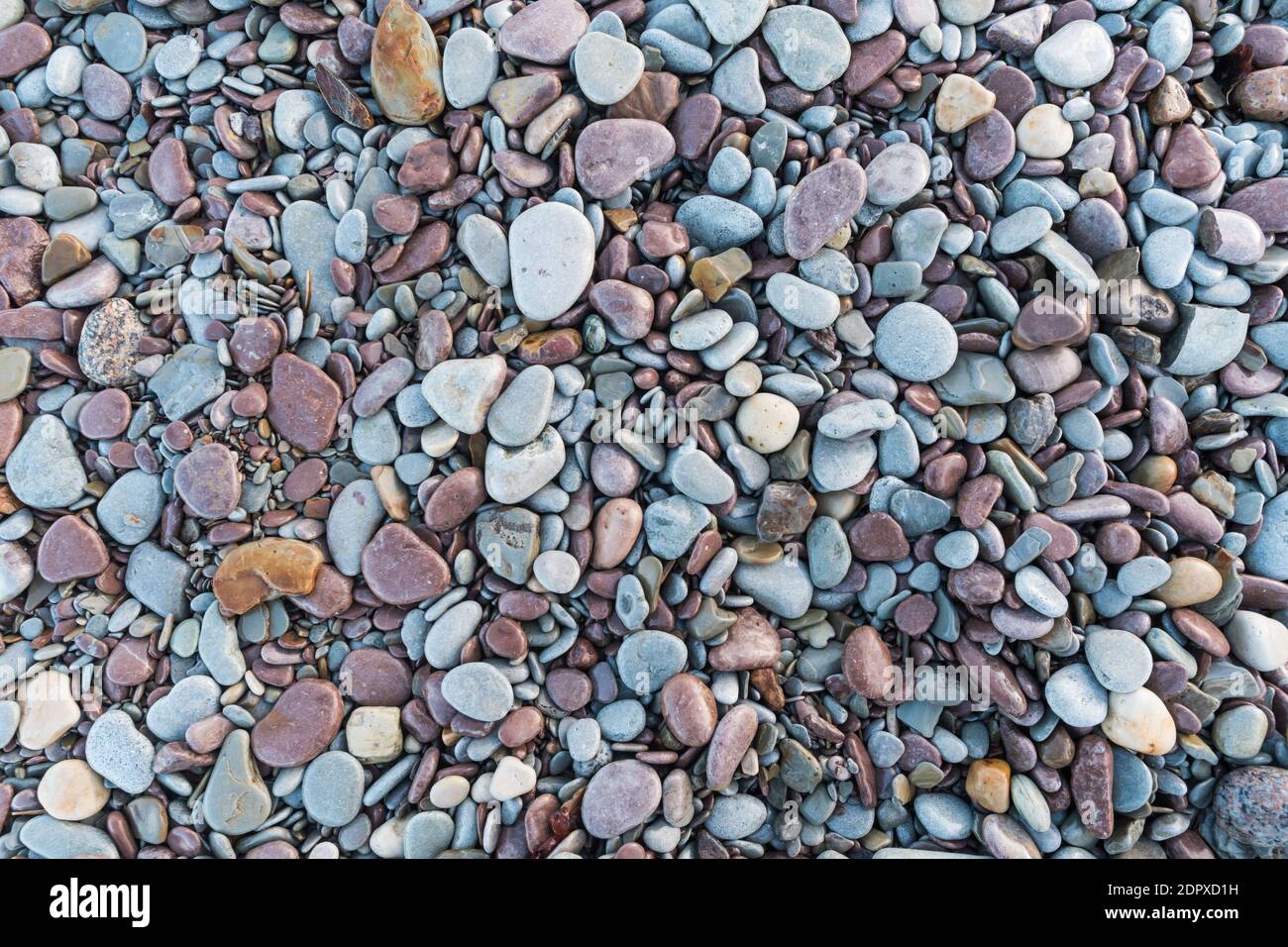 Smooth pebbles close up background Stock Photo - Alamy