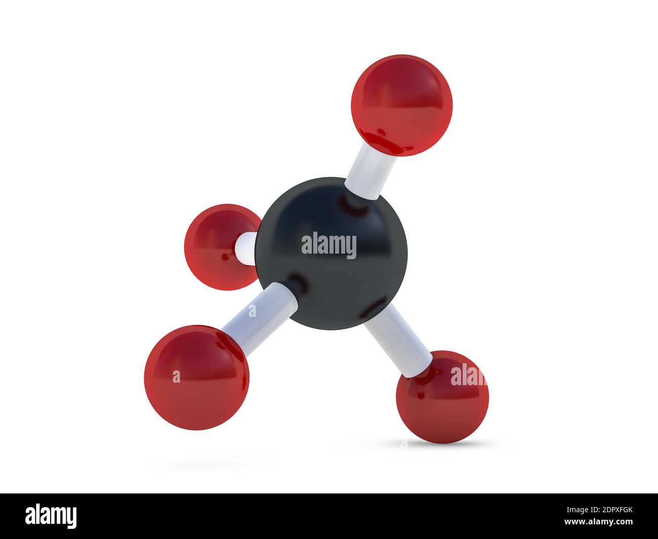 Methane Molecule Image. Science background. 3D rendering Stock Photo ...