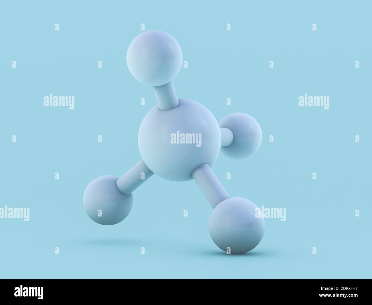 Methane Molecule Image. Science background. 3D rendering Stock Photo ...