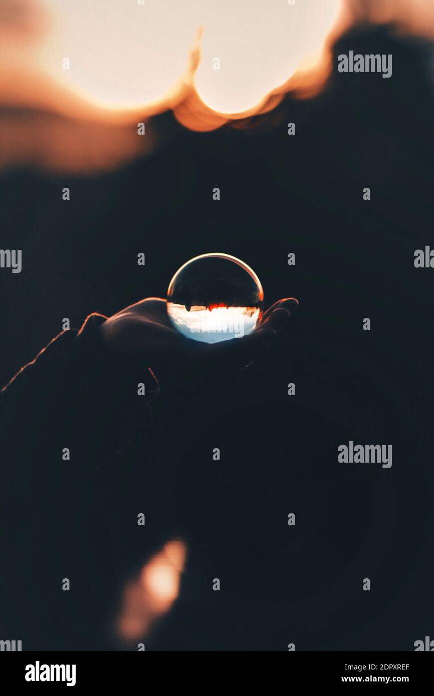 Hands Holding Crystal Ball High Resolution Stock Photography and Images ...