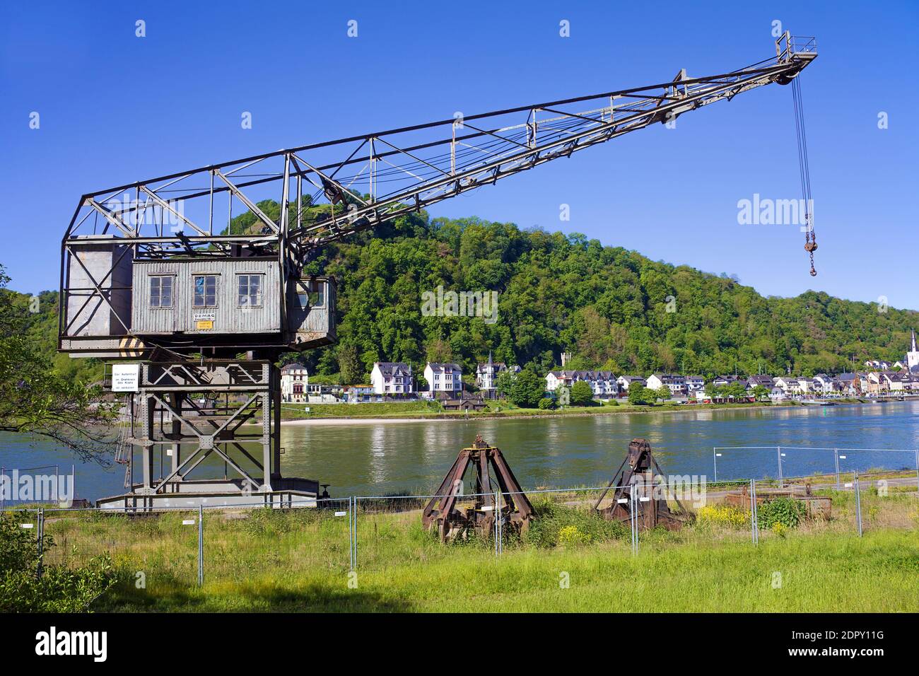 The house crane (Häuser Kran), a historic Gantry crane built 1917, St ...