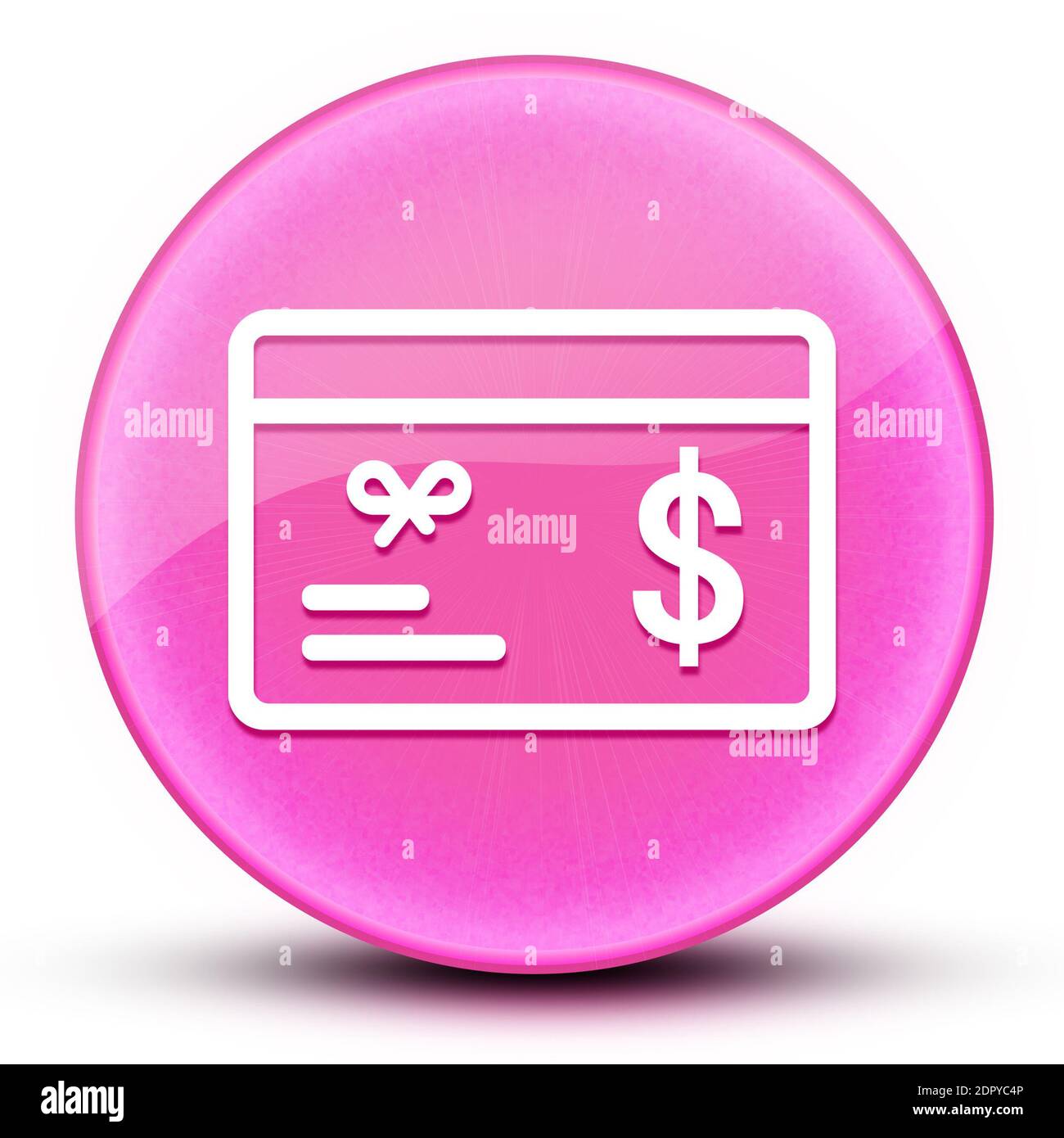 Gift card dollar sign eyeball glossy elegant pink round button abstract ...