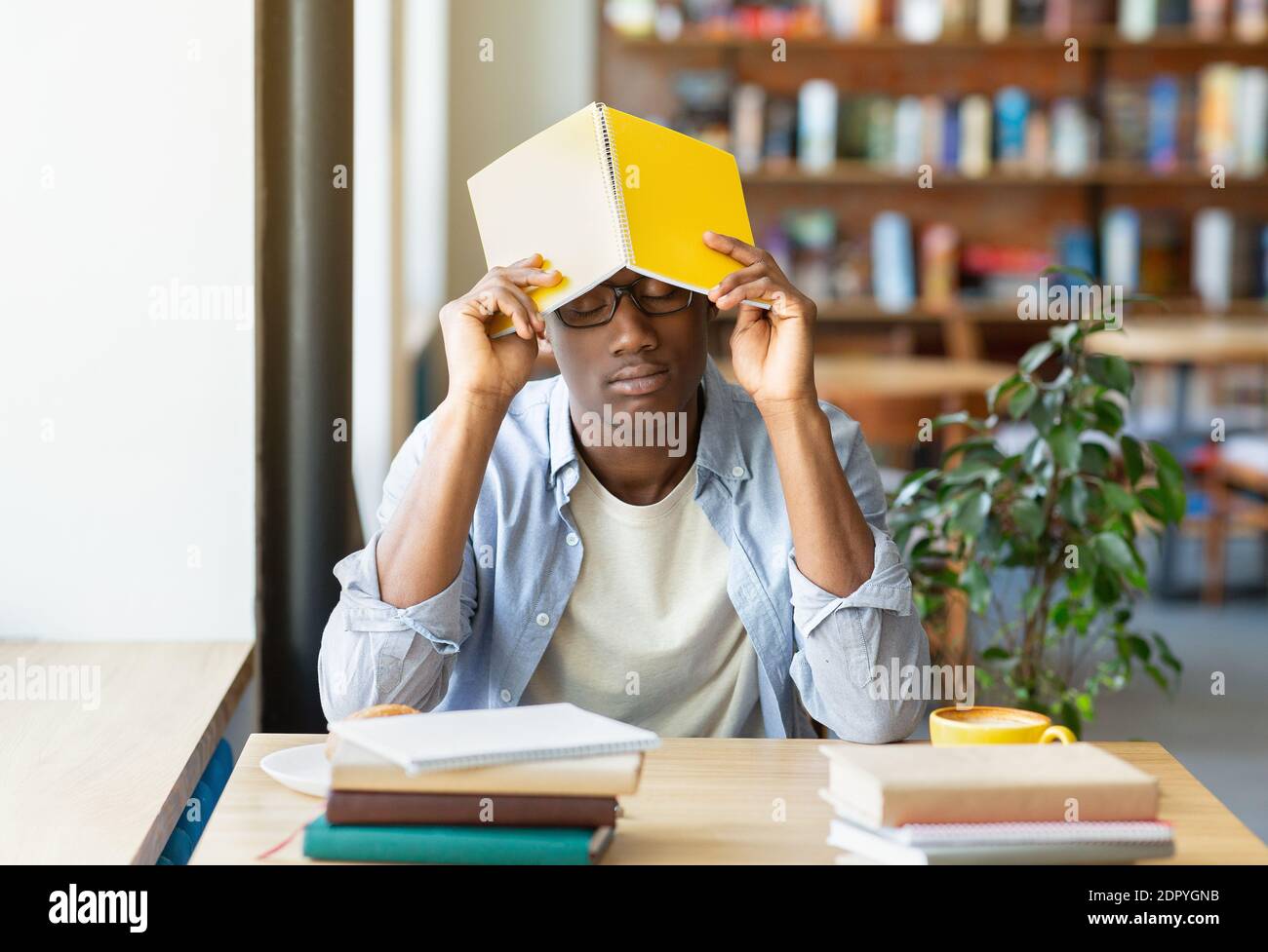 Man sleep book hi-res stock photography and images - Alamy