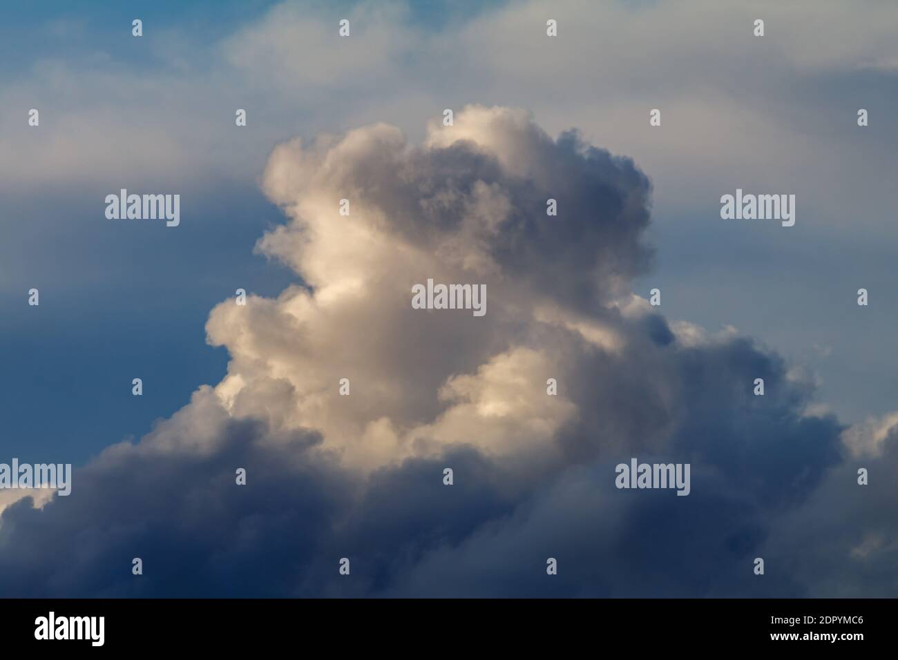 Cumulus clouds taken from the lounge window western court Stock Photo ...