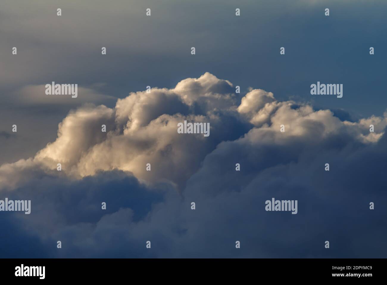 Cumulus clouds taken from the lounge window western court Stock Photo ...