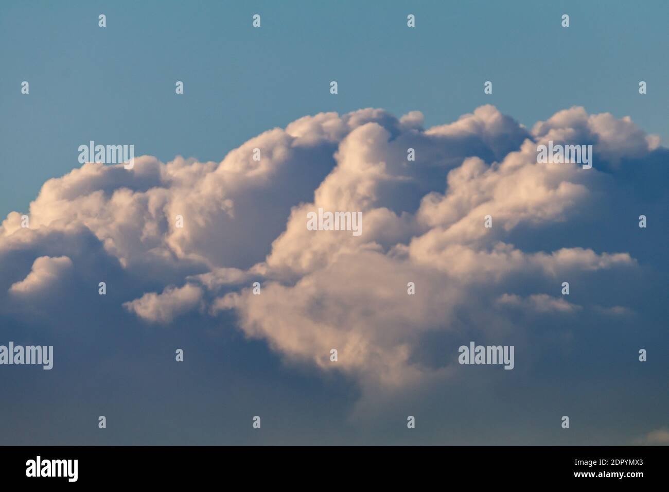Cumulus clouds taken from the lounge window western court Stock Photo ...