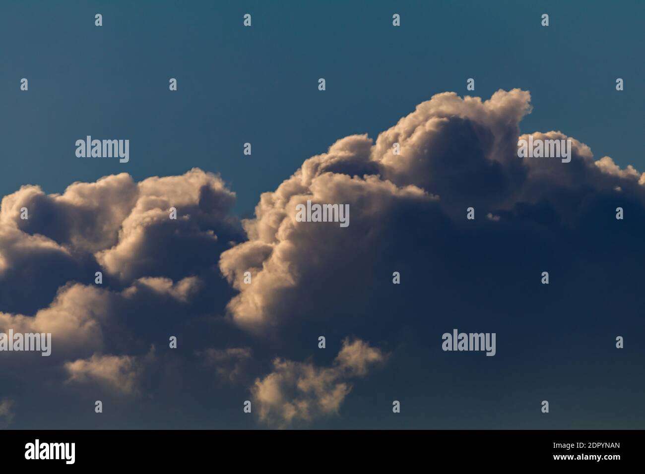 Cumulus clouds taken from the lounge window western court Stock Photo ...