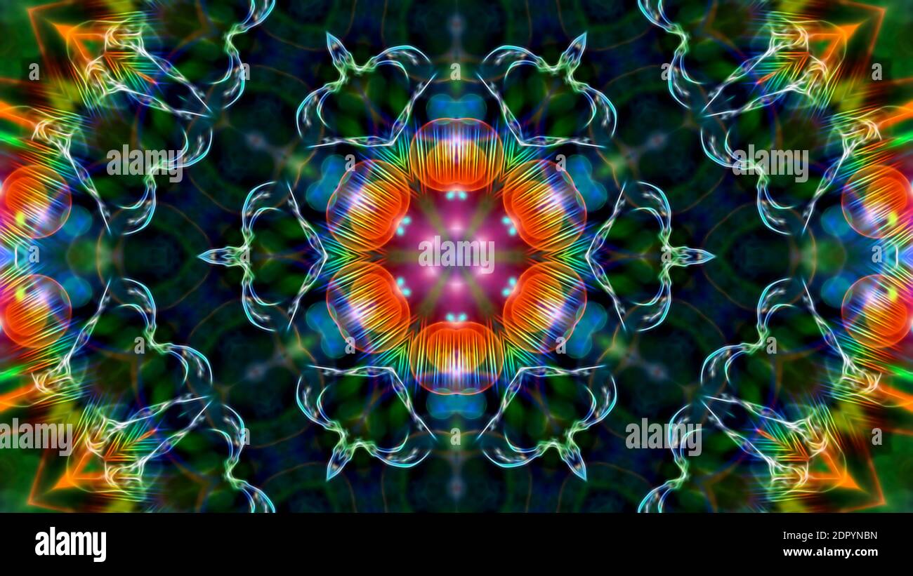 Abstract fractal symmetrical background. Wallpaper, computer graphics ...