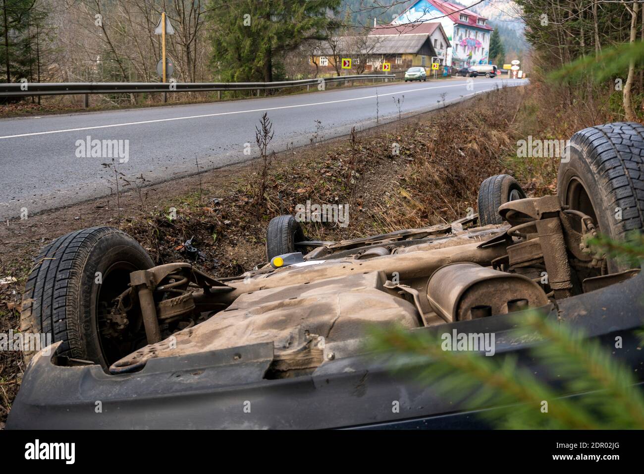 Drive into the ditch hi-res stock photography and images - Alamy