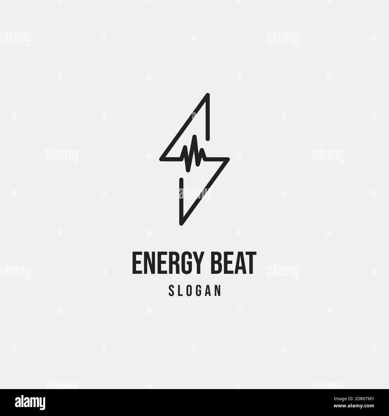 Unique Flash Energy Beat Electricity Logo Vector Template suitable for ...