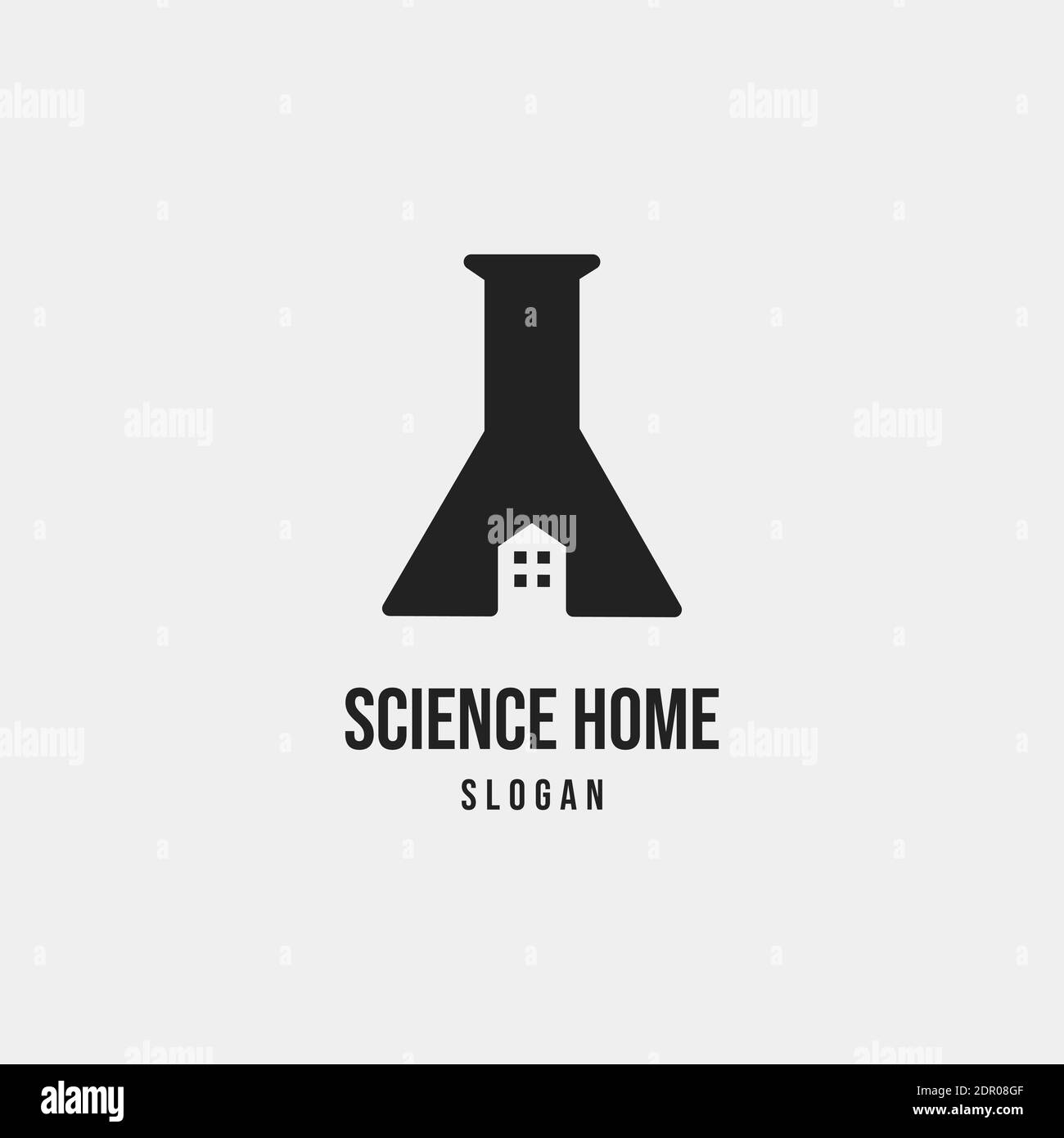 Laboratory Glass House Home Logo Icon Vector Template suitable for ...