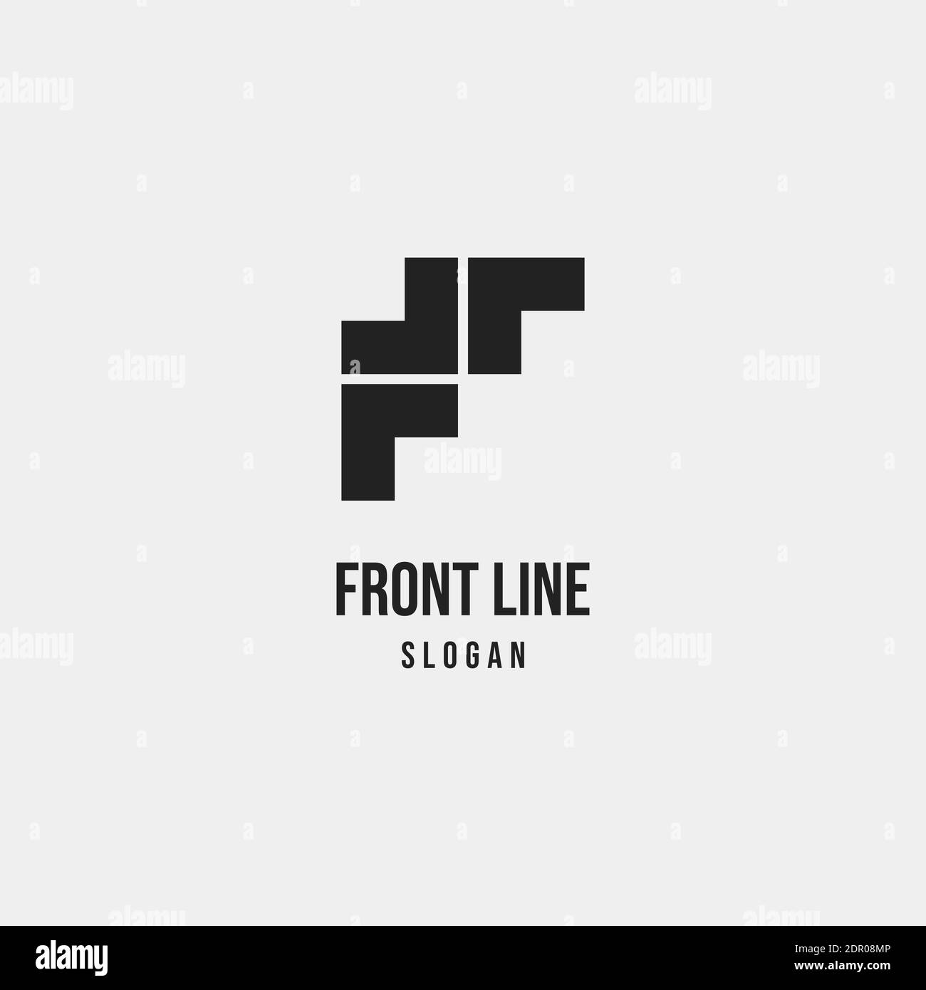 Letter F Monogram Logo Vector Template suitable for clothing, computer ...
