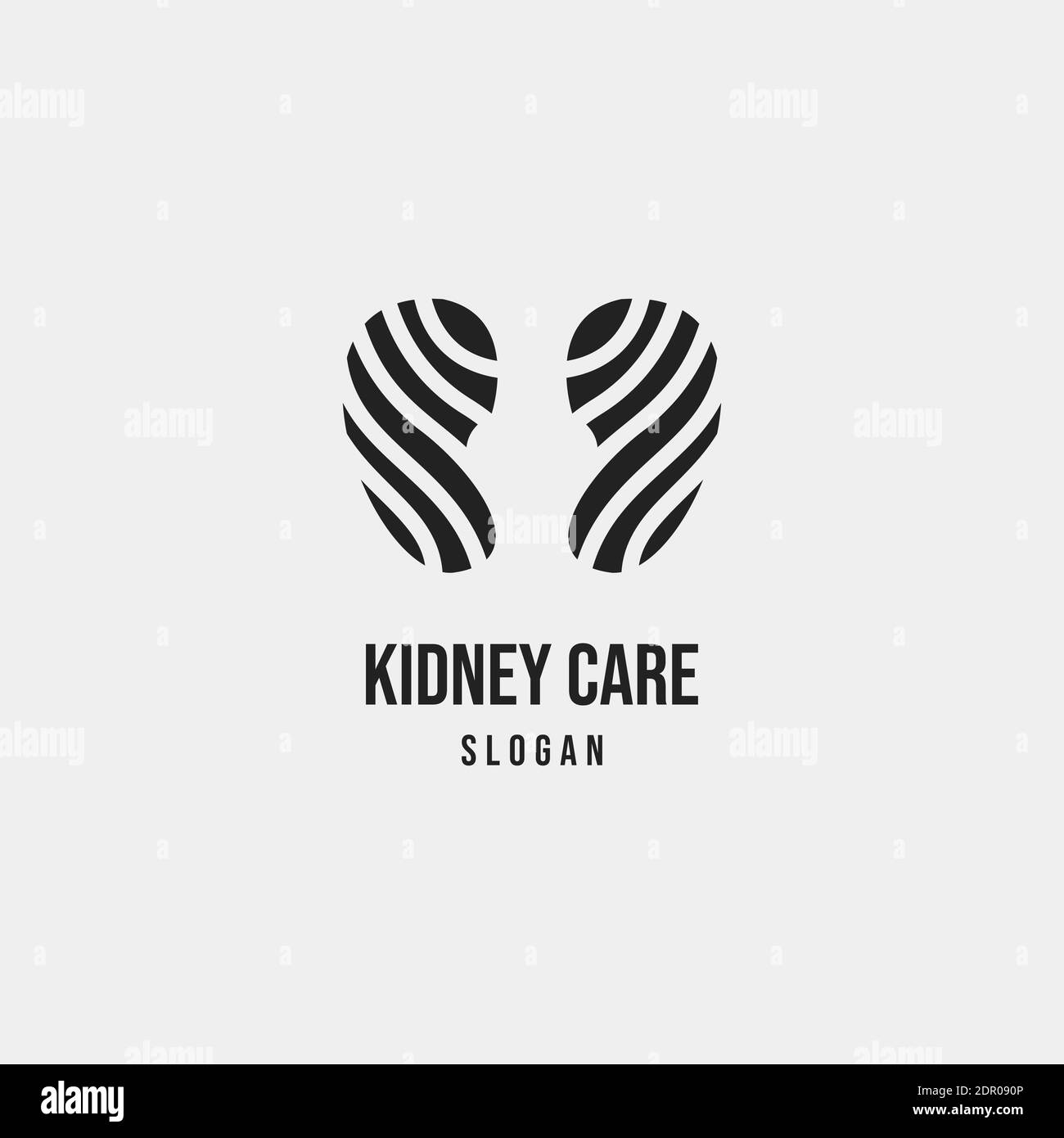 Modern Kidney Care Logo Vector Template suitable for kidney clinic care ...