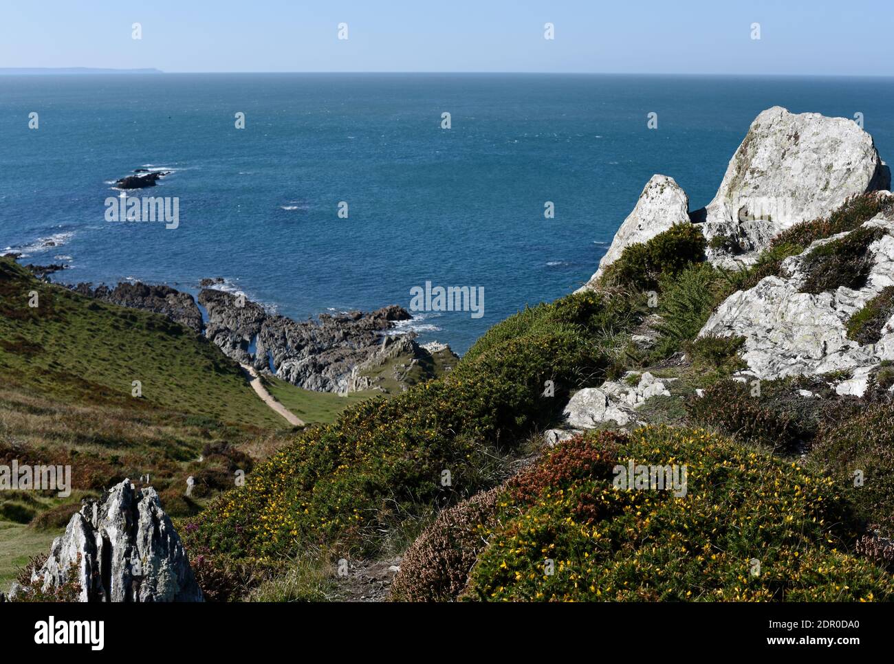 Approaching Morte Point, Morthoe, North Devon, England Stock Photo - Alamy