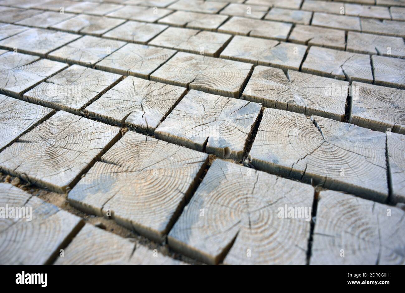 Wooden cube floor background texture Stock Photo - Alamy