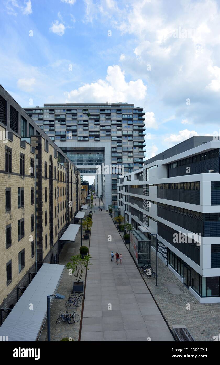 Cologne, Germany 08-02-2020 business and modern buildings at the ...