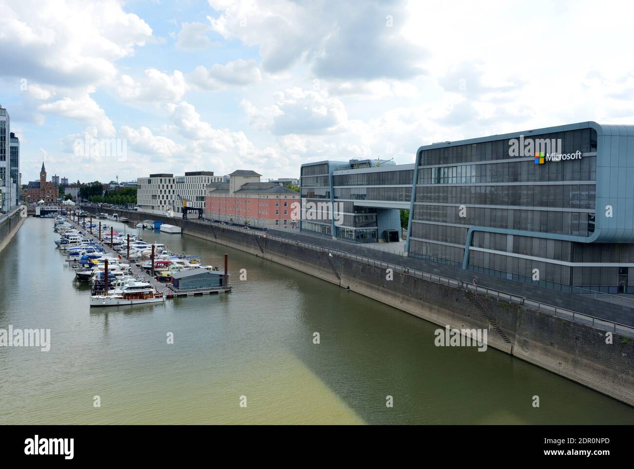 Cologne, Germany 08-02-2020 business buildings at the Zollhafen with ...