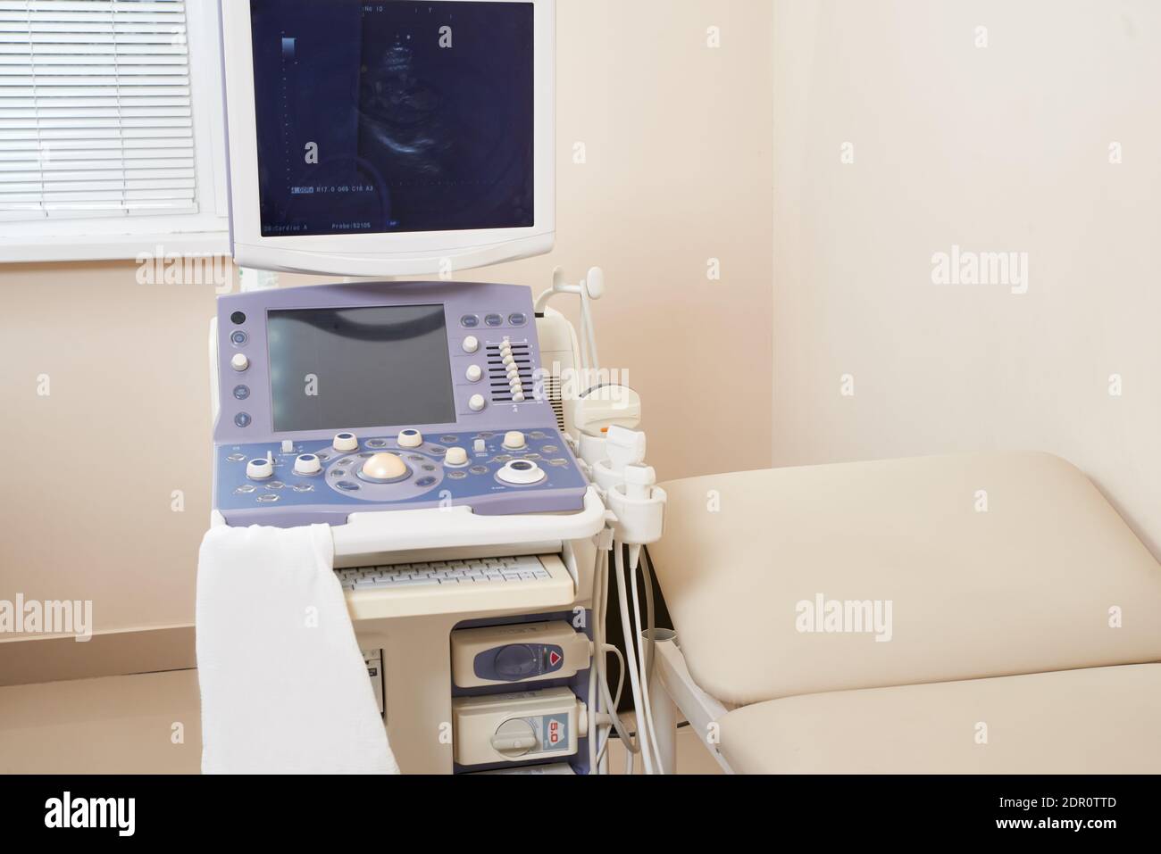Interior of medical room with ultrasound diagnostic equipment Stock ...