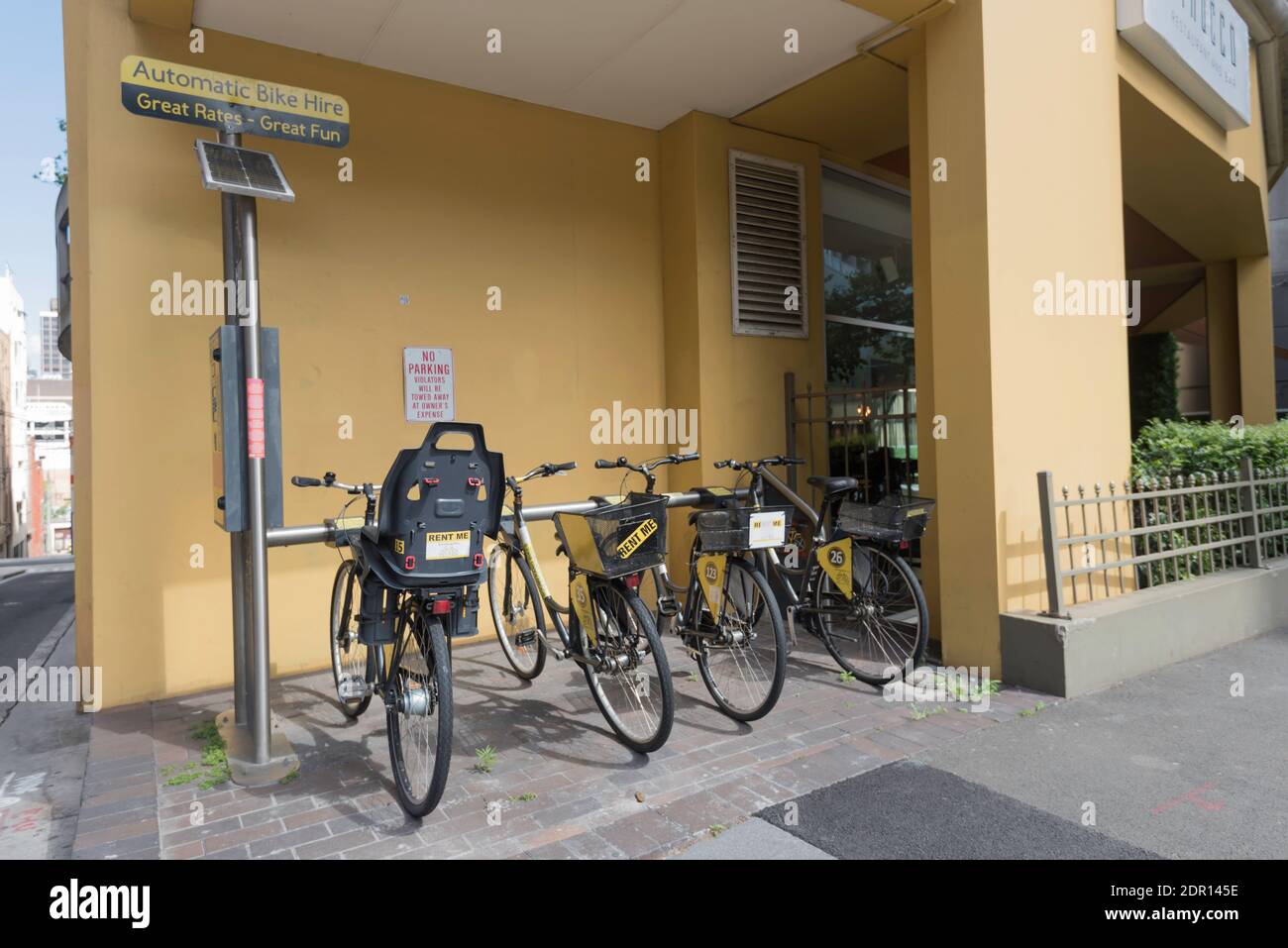 Rent a bike sign hi-res stock photography and images - Alamy