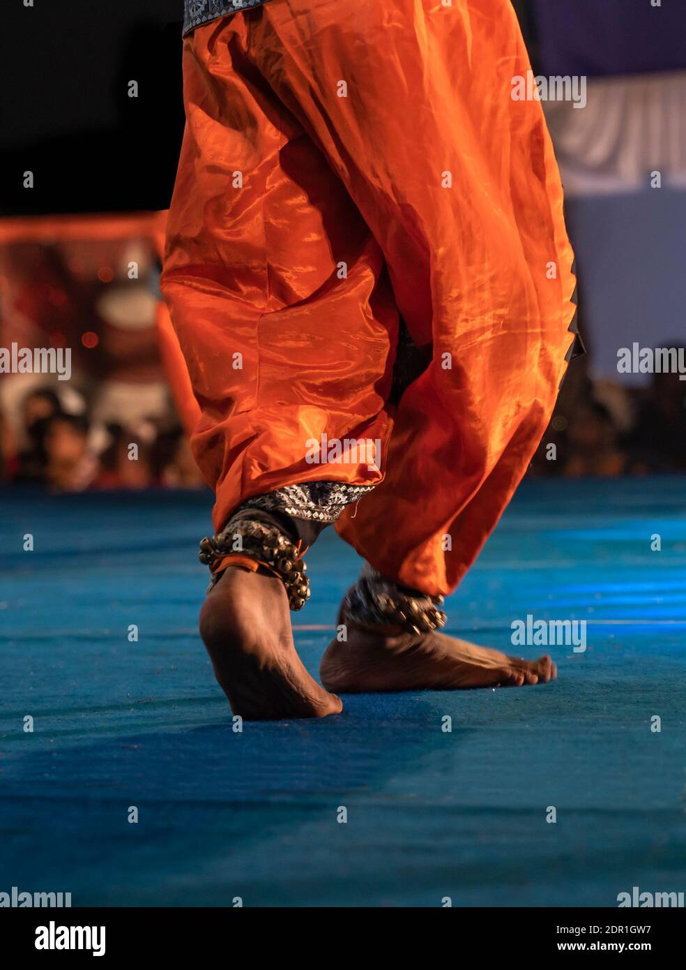 Low Section Of Woman Dancing On Stage Stock Photo - Alamy