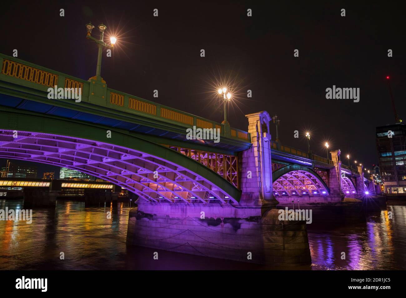 Southwark Bridge (detail), London, England Stock Photo - Alamy