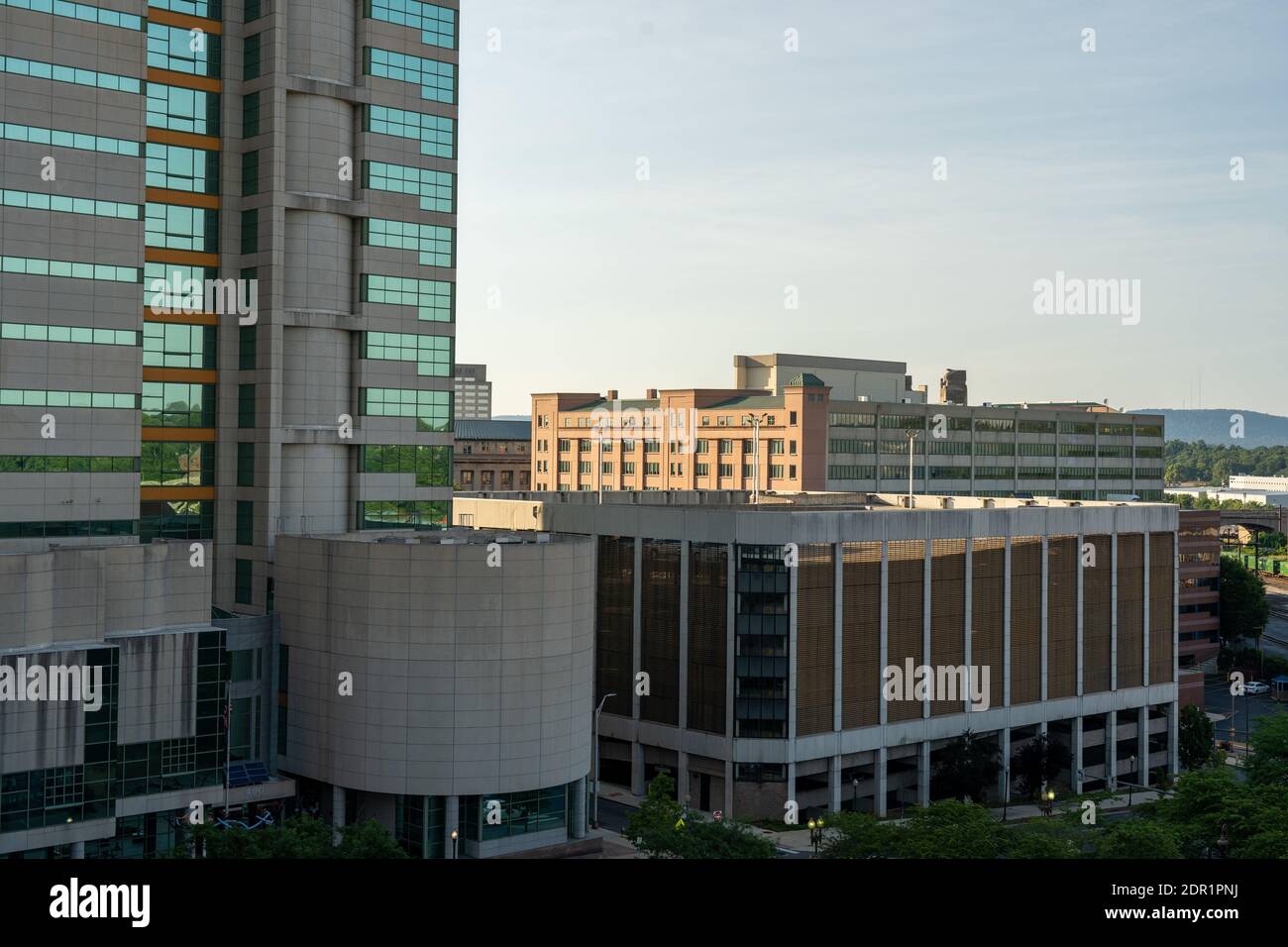 The skyscrapers and office buildings in Harrisburg, Pennsylvania Stock ...