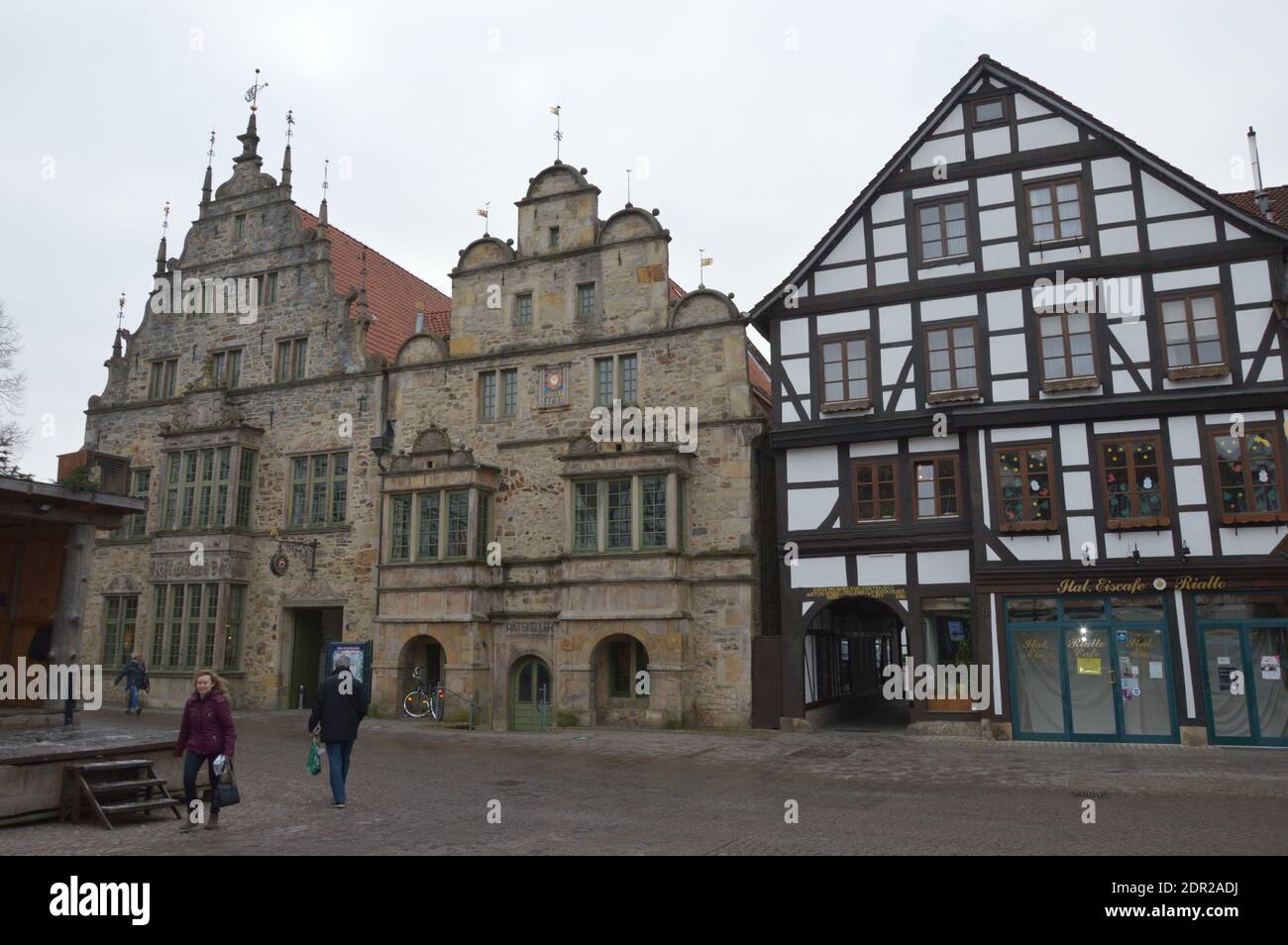 Houses on the market square In Rinteln, Germany Stock Photo - Alamy
