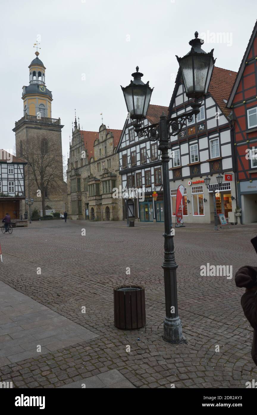 Market Place in Rinteln, Germany Stock Photo - Alamy