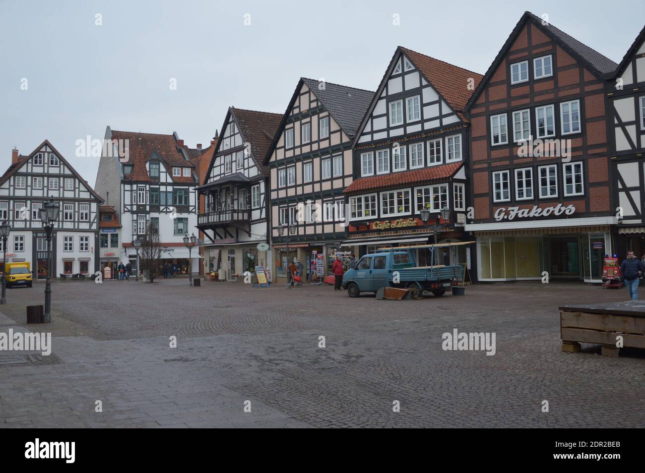 Houses on the market square In Rinteln, Germany Stock Photo - Alamy