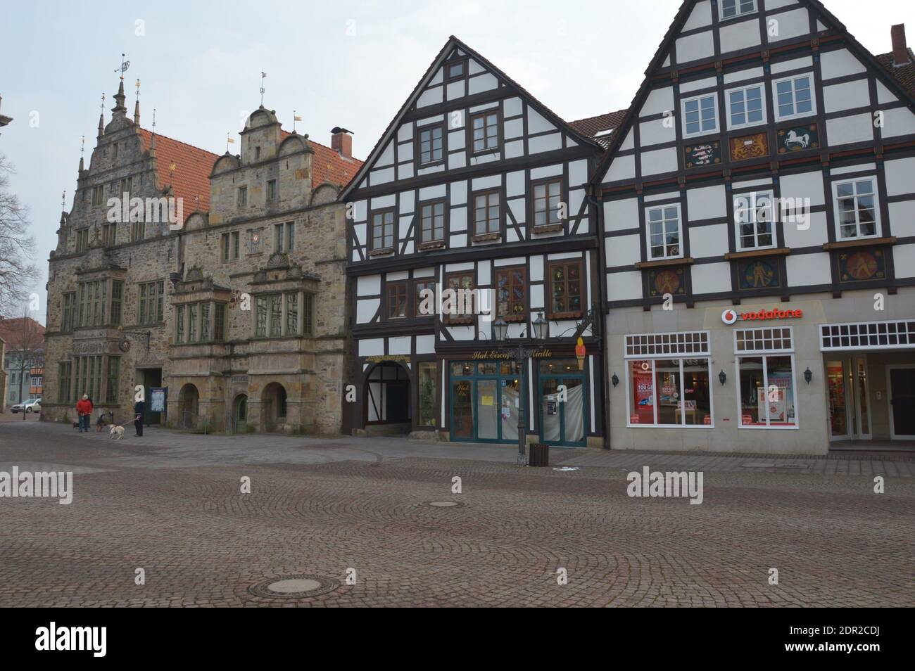 Houses on the market square In Rinteln, Germany Stock Photo - Alamy