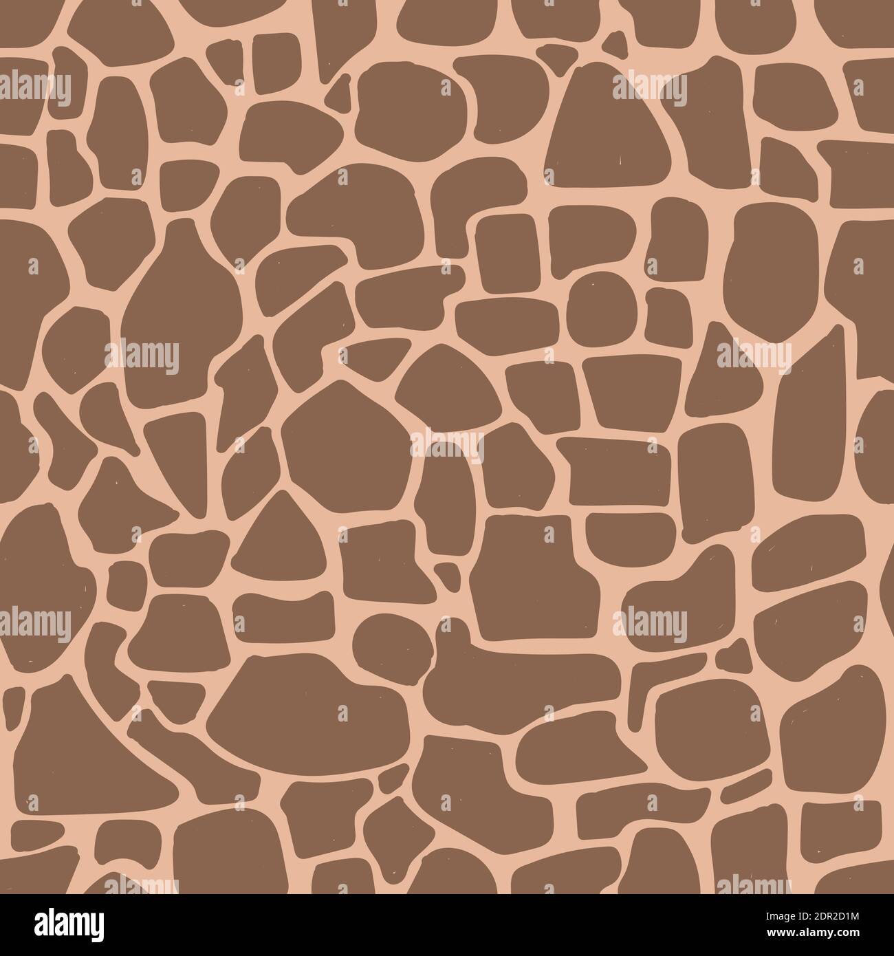 Animal print vector seamless pattern. The color of the giraffe ...