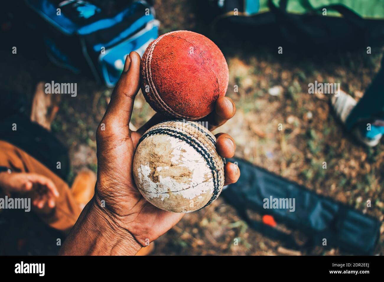 How to make cricket balls hi-res stock photography and images - Alamy