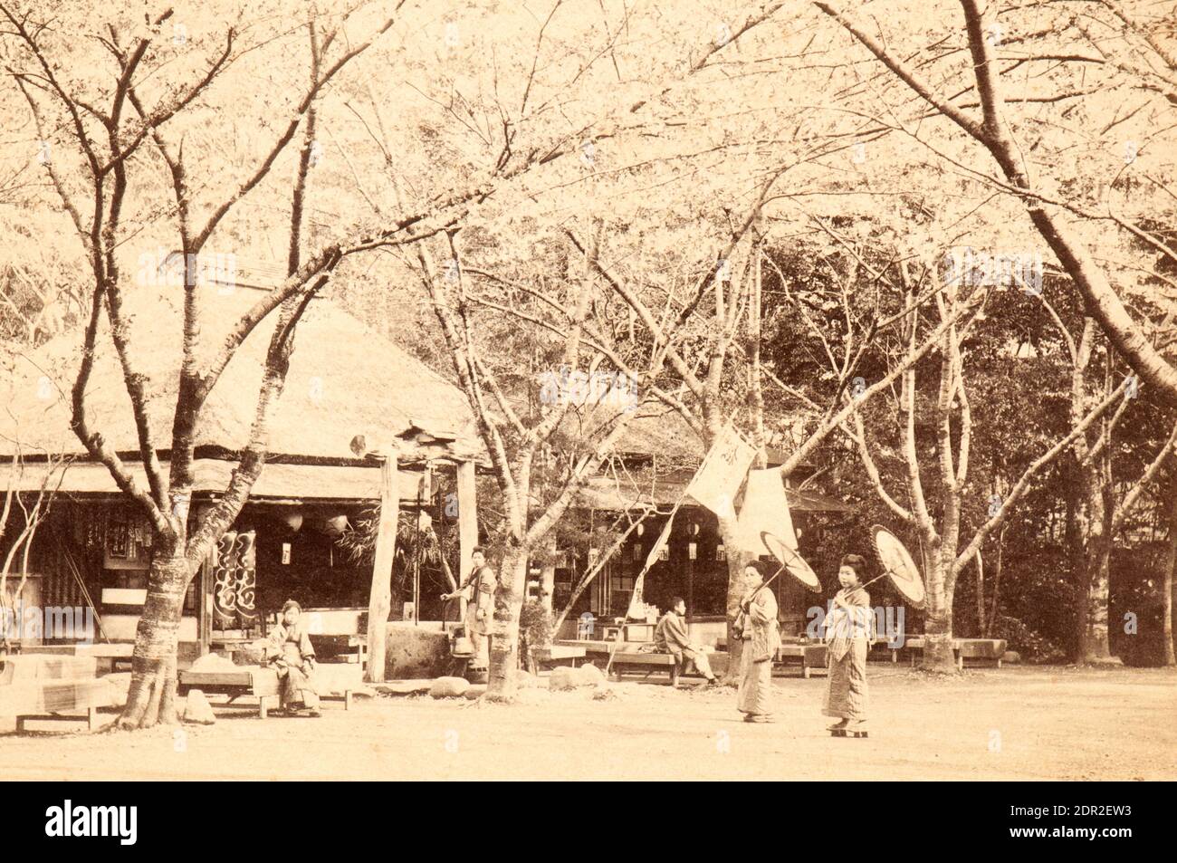 Tea house in Yokohama, Japan (1898 Stock Photo - Alamy