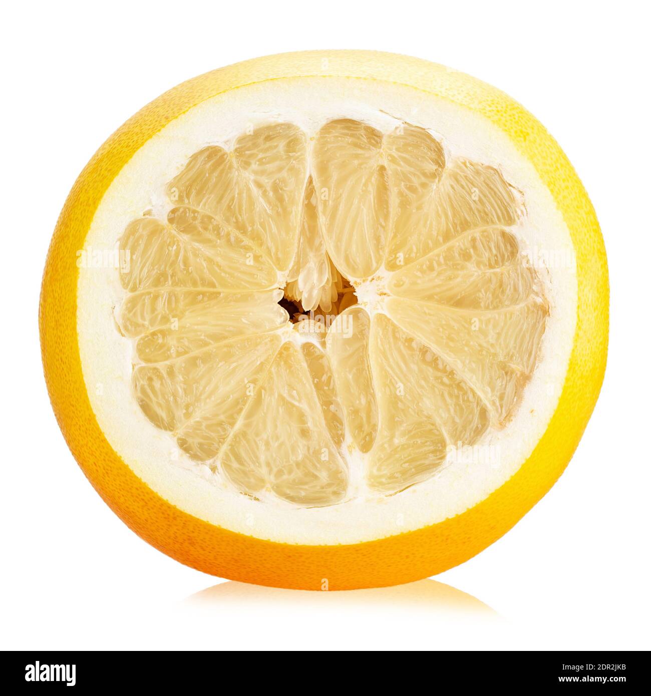 Fresh half pomelo citrus fruit isolated on white background. File ...