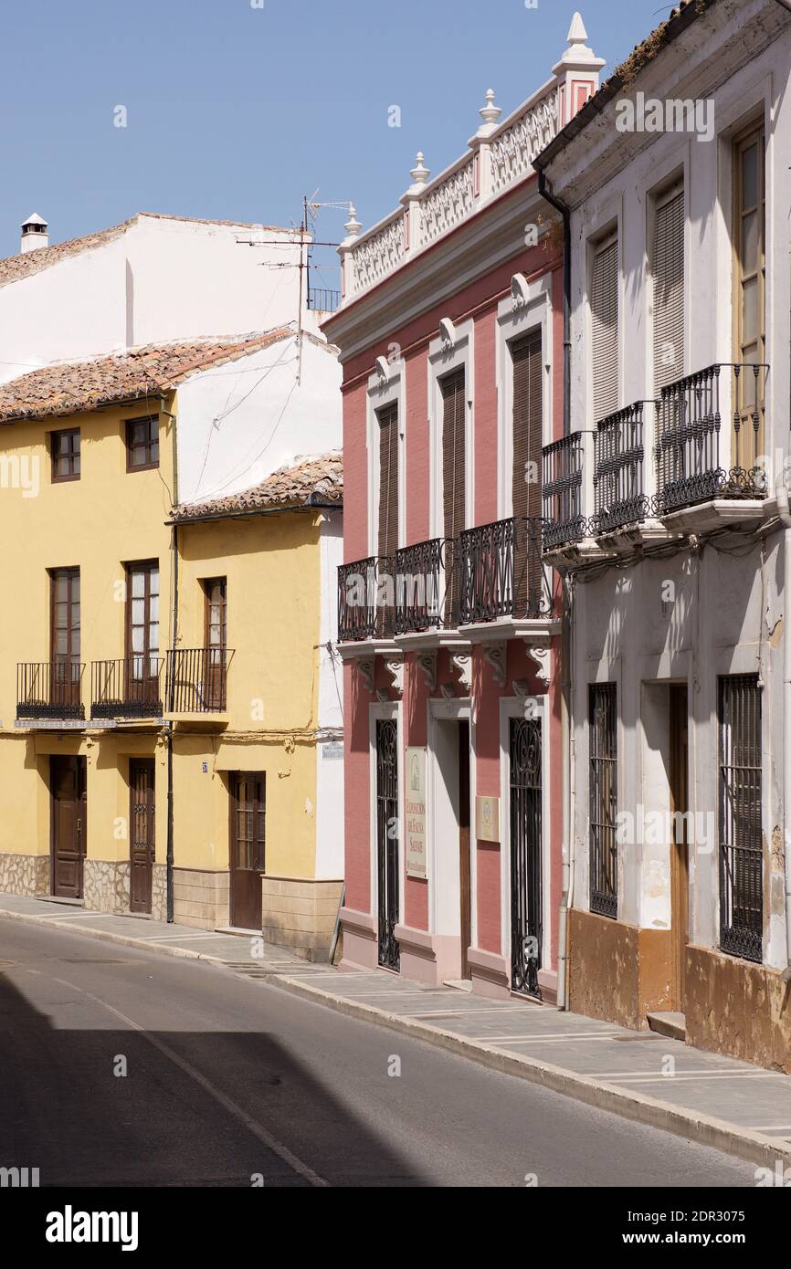 Traditional Street in Ronda, Spain Stock Photo - Alamy