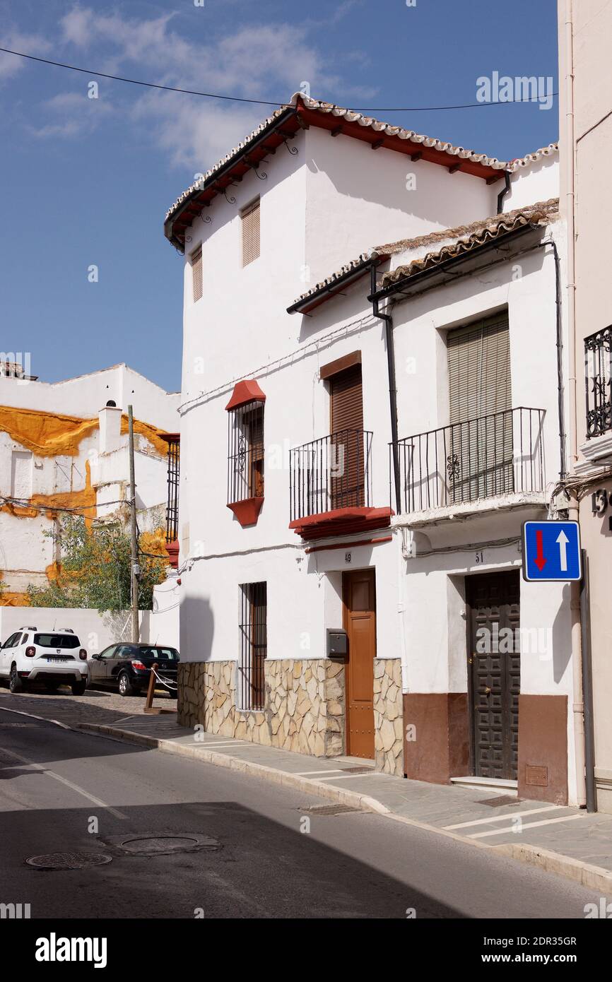 Traditional Street in Ronda, Spain Stock Photo - Alamy