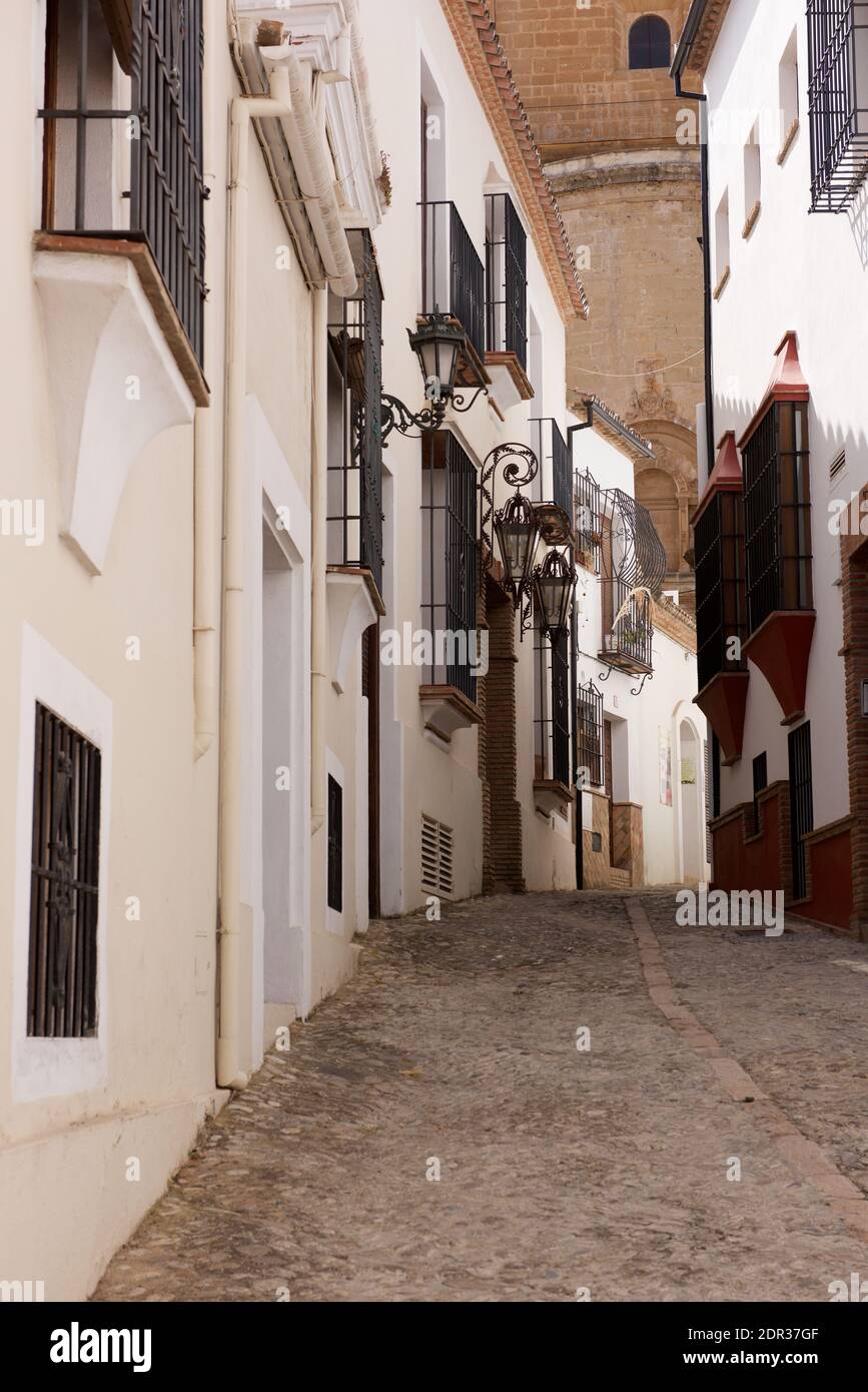 Narrow Street White Walls Spain High Resolution Stock Photography and ...