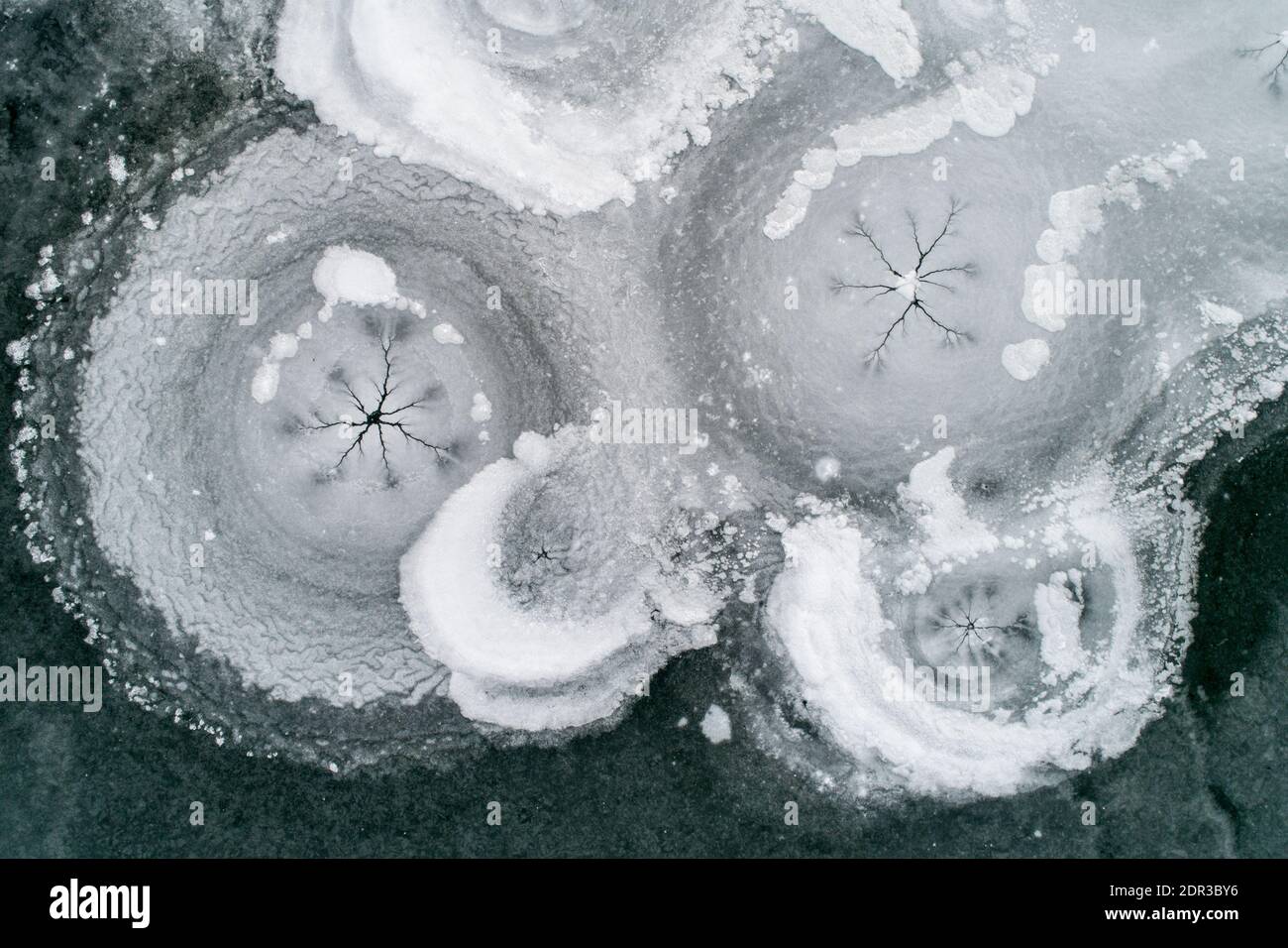 Natural ice background, frozen lake Stock Photo - Alamy