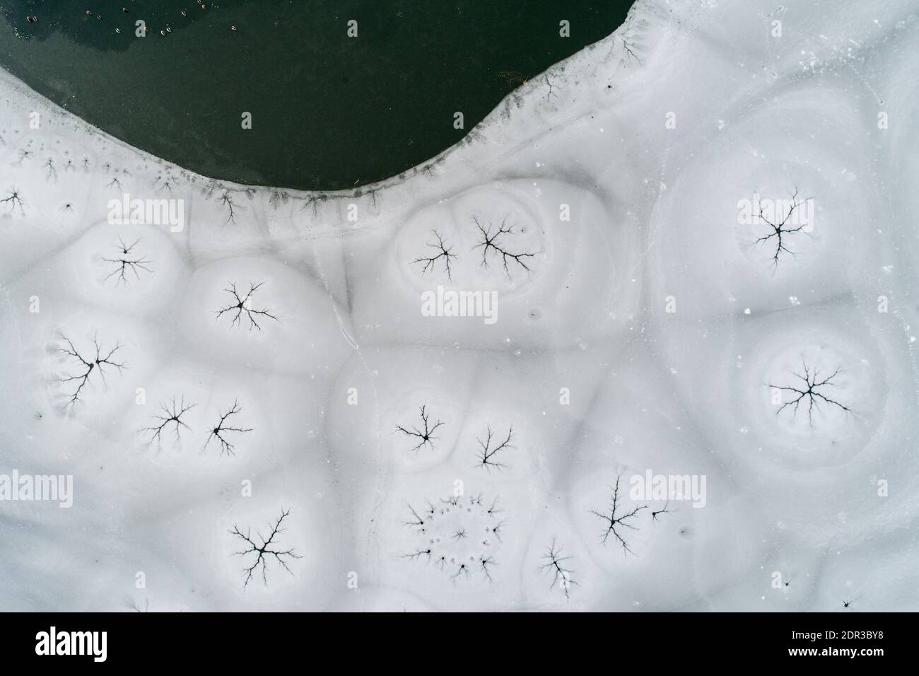 Natural ice background, frozen lake Stock Photo - Alamy