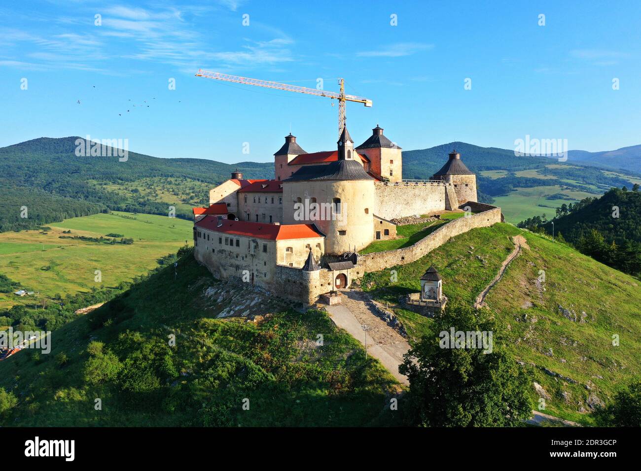 Aerial view of Krasna Horka castle in Slovakia Stock Photo - Alamy