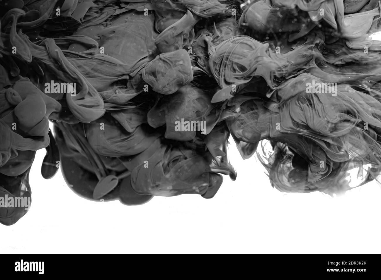 A splash paint ink in the water. Abstract background of acrylic color ...