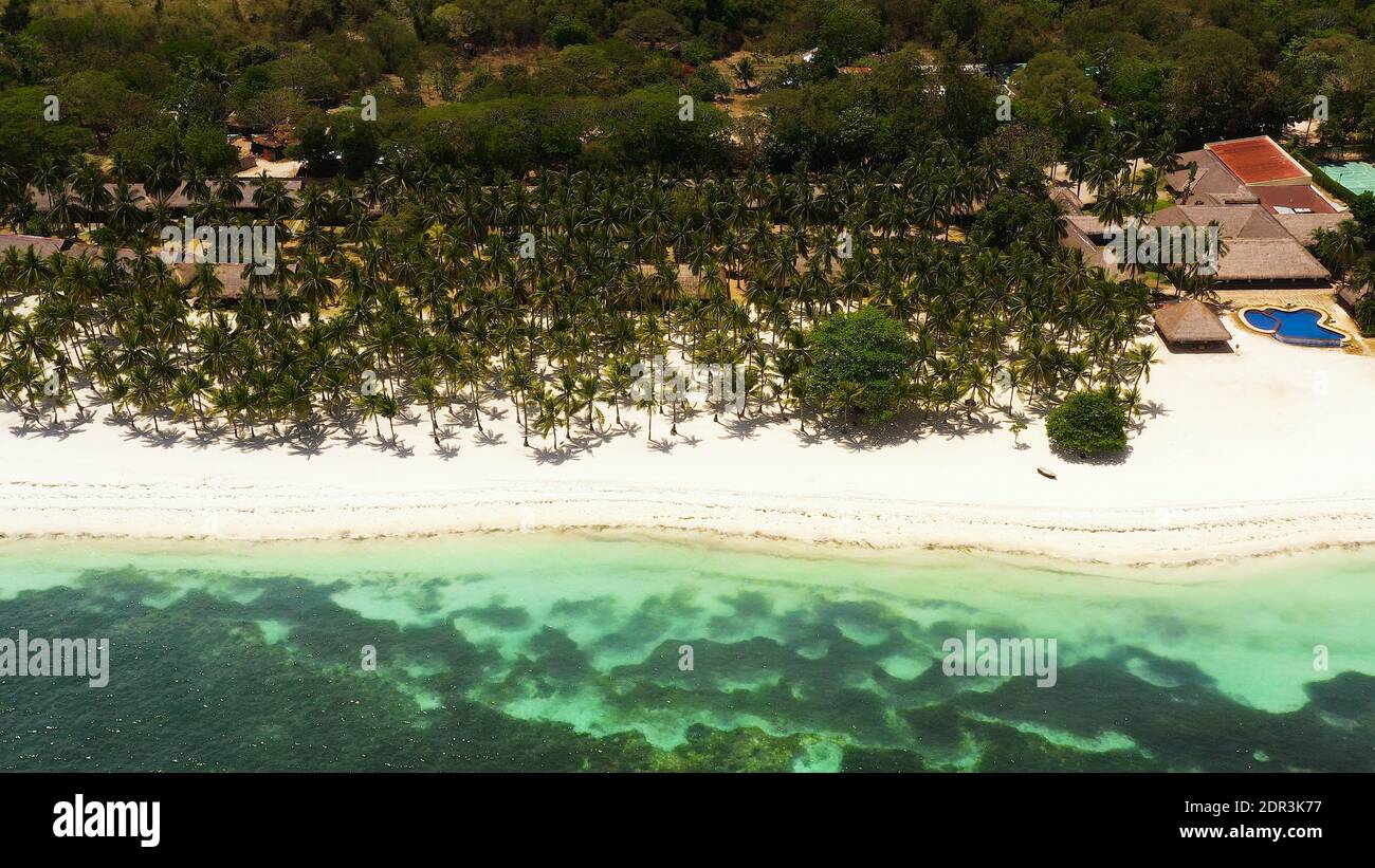 Sandy beach, beautiful panoramic sea view, with clean water. Panglao ...