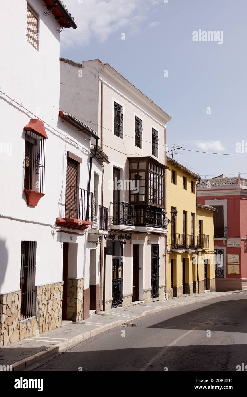 Traditional Street in Ronda, Spain Stock Photo - Alamy