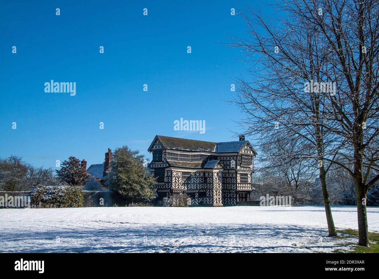 Little Moreton Hall a Tudor manor house owned by the National Trust ...