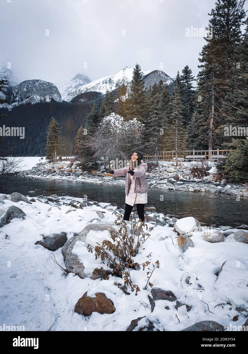 Visit lake louise hi-res stock photography and images - Alamy